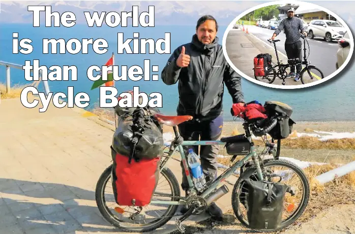The world is more kind than cruel: Cycle Baba - PressReader