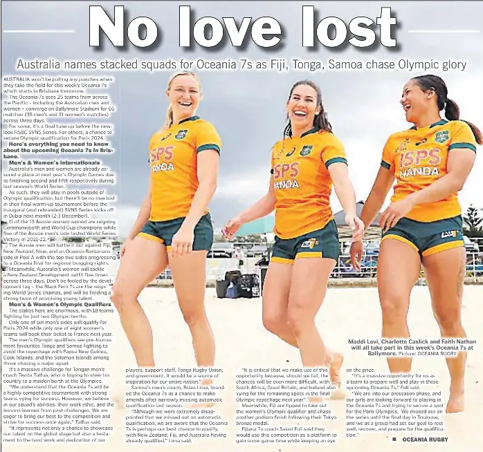 No love lost Australia names stacked squads for Oceania 7s as Fiji, Tonga, Samoa chase Olympic ...