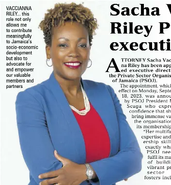 Sacha Vaccianna Riley PSOJ’S new executive director - PressReader