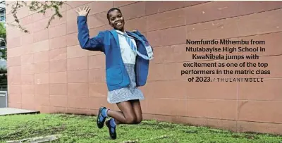 Nomfundo defies odds after losing her parents - PressReader