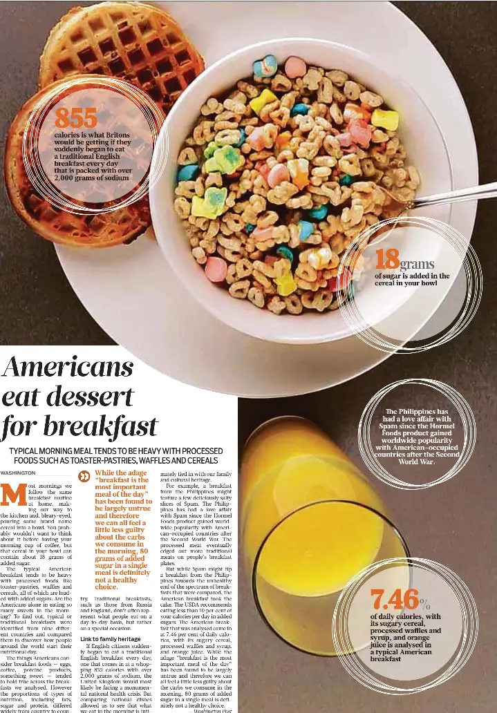 Americans eat dessert for breakfast - PressReader
