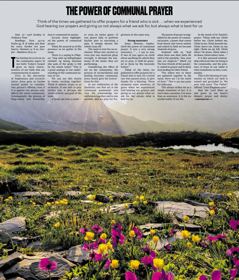 THE POWER OF COMMUNAL PRAYER - PressReader