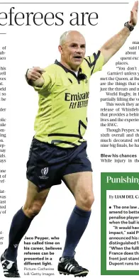 Rugby referees are - PressReader