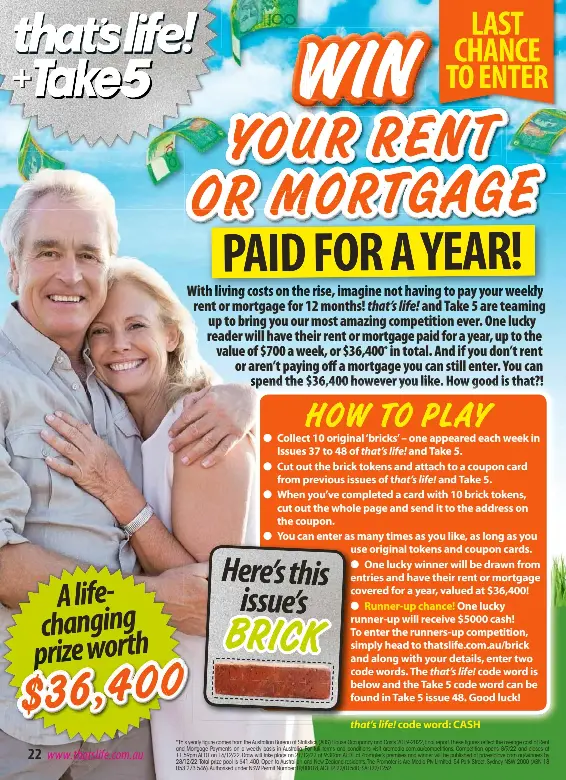 WIN YOUR RENT OR MORTGAGE - PressReader