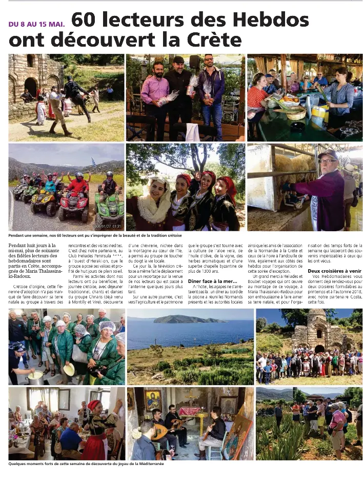 60 lecteurs des Hebdos ont découvert la Crète - PressReader