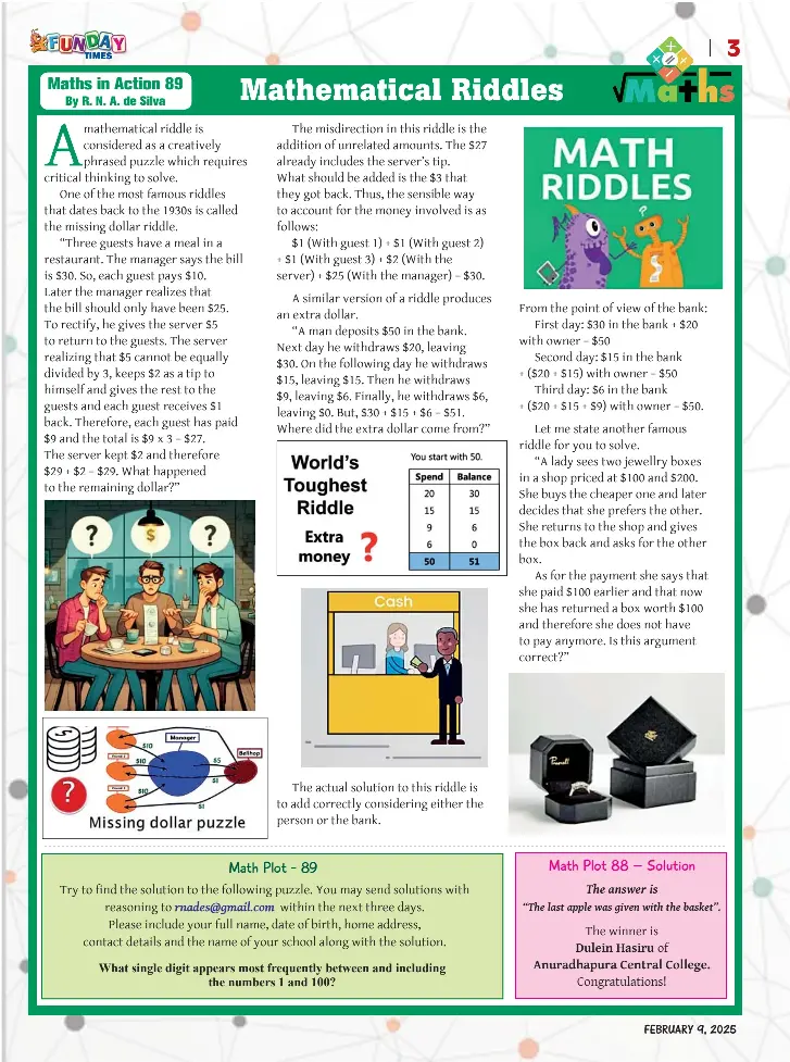 Mathematic­al Riddles - PressReader