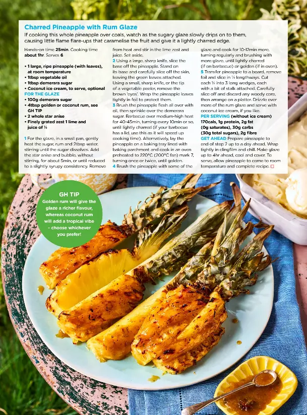 Charred Pineapple with Rum Glaze - PressReader