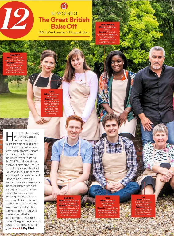 The Great British Bake Off is back – so who’ll be this season’s Showstoppe­r? - PressReader