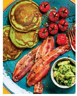 SPINACH AND CHEESE BREAKFAST GREEN PANCAKES - PressReader