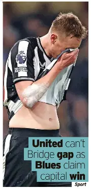 United can’t Bridge gap as Blues claim capital win - PressReader