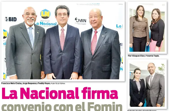 La Nacional firma convenio con el Fomin - PressReader