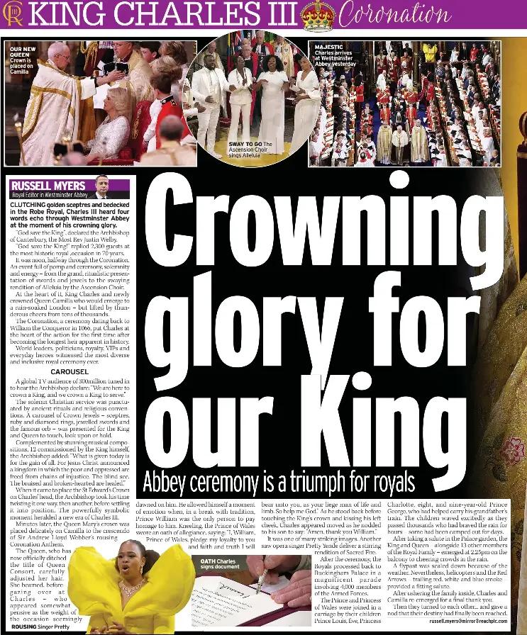 Crowning glory for our King - PressReader