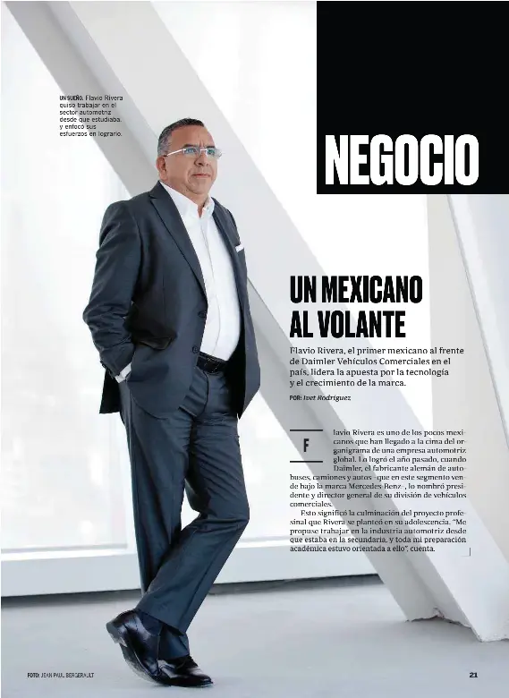 Flavio Rivera es el primer mexicano al volante de la firma para liderar ...