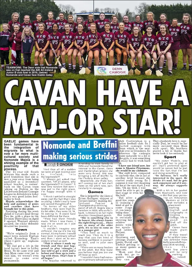 CAVAN HAVE A MAJ-OR STAR! - PressReader