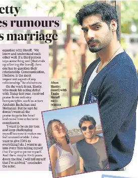 Ahan Shetty addresses rumours about his marriage - PressReader